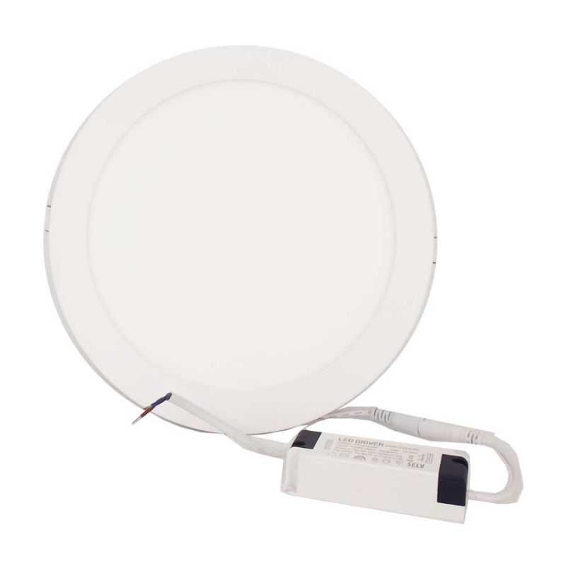 Downlight LED redondo 20W de empotrar marco blanco| Ledbex