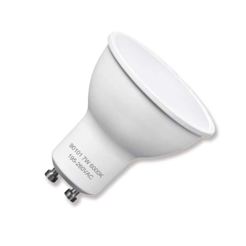 Bombilla LED GU10 7W Aluminio+PVC| Ledbex
