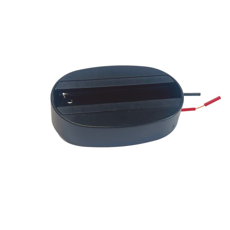Base superficie 8cm NEGRO para foco carril