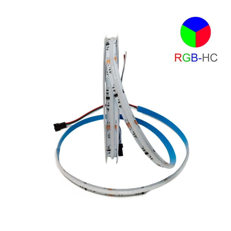 Tira LED 24V RGB cob-hc modo lluvia, 5 m