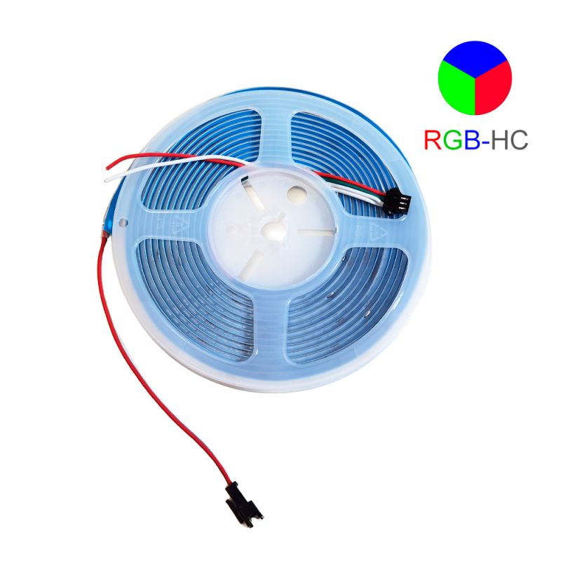 Tira LED 24V RGB cob-hc modo lluvia, 5 m